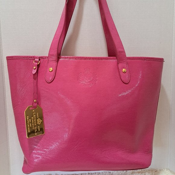 Lauren Ralph Lauren | Bags | Lauren Ralph Lauren Pink Newton Classic ...